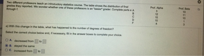 Solved Two different professors teach an introductory | Chegg.com Solved Two different professors teach an introductory | Chegg.com