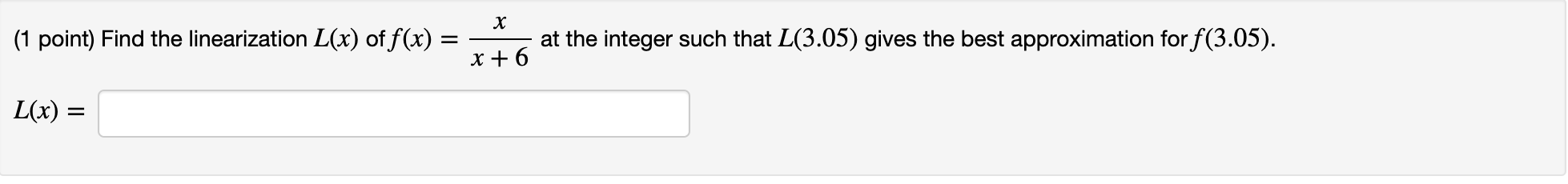 Solved 1 Point Use The Linear Approximation 1 X ~ 1