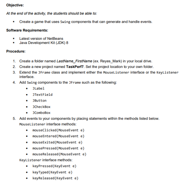 Solved Objective: At the end of the activity, the students | Chegg.com