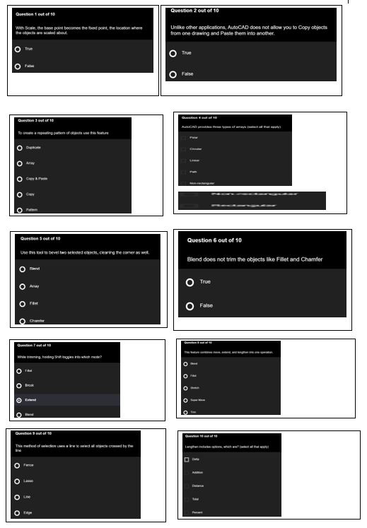 Solved Autodesk AutoCAD 2D Drafting, Sketch Object PT | Chegg.com