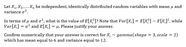 Solved Let X1,X2,…Xn be independent, identically distributed | Chegg.com