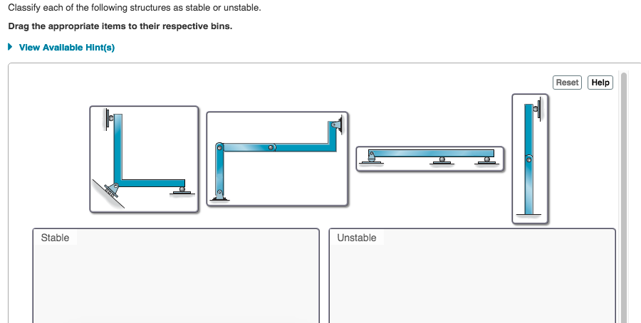 Solved Classify each of the following structures as stable | Chegg.com
