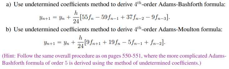 Solved a) Use undetermined coefficients method to derive | Chegg.com