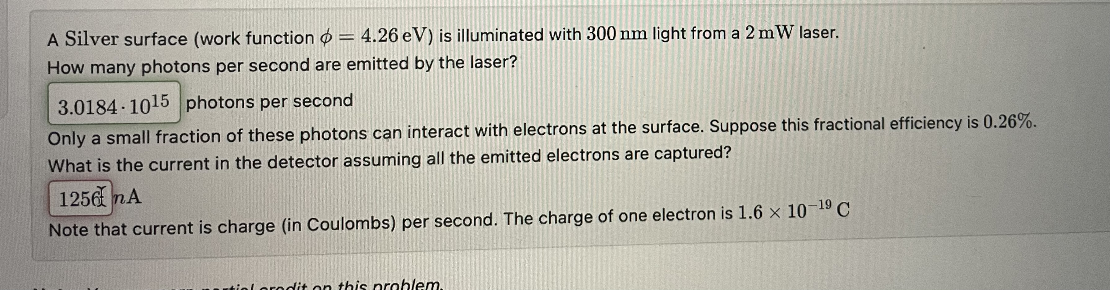 Solved A Silver surface (work function ϕ=4.26eV ) is | Chegg.com