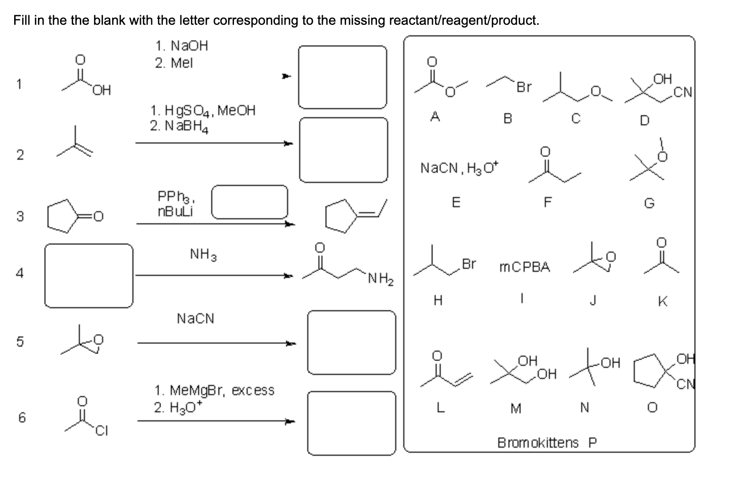 Solved Fill in the the blank with the letter corresponding | Chegg.com