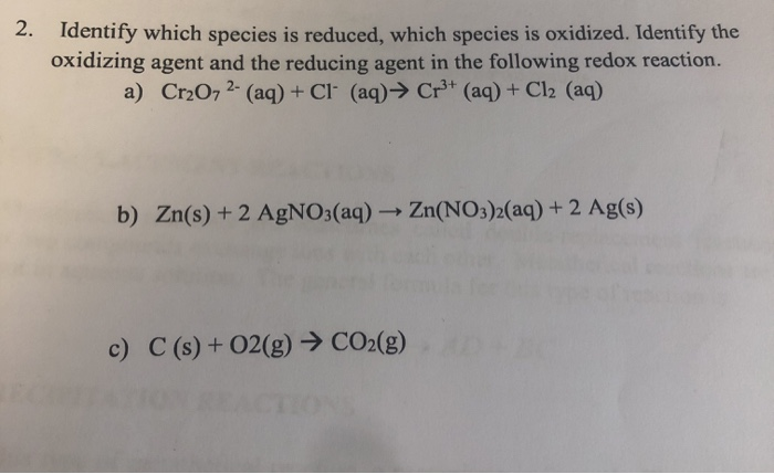 Solved 2- (aq)+Cl (aq)> Cr3 (aq)+ Cl2 (aq) a) Cr2O7 | Chegg.com