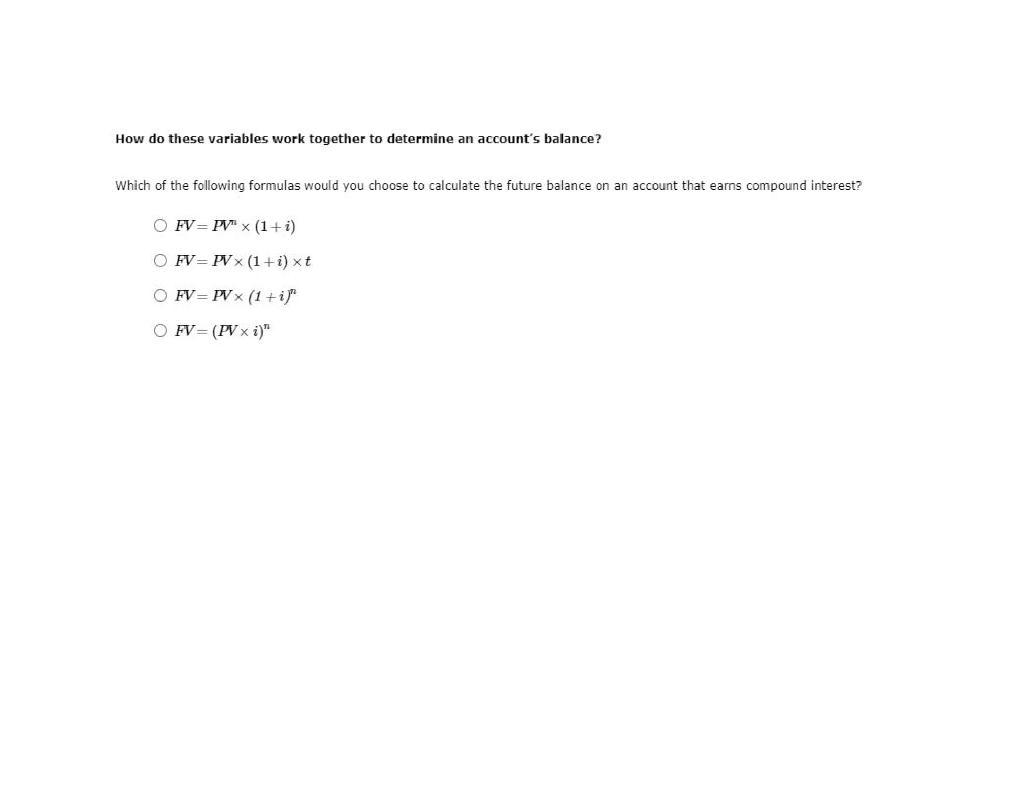 Solved How do these variables work together to determine an | Chegg.com