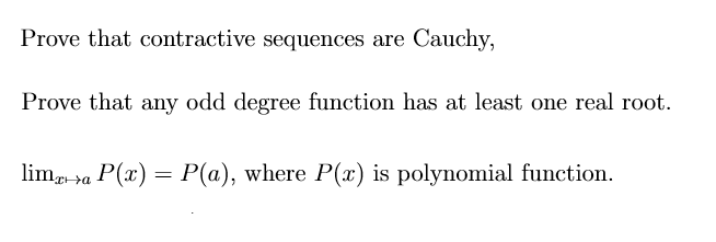 Solved Prove that contractive sequences are Cauchy, Prove | Chegg.com Solved Prove that contractive sequences are Cauchy, Prove | Chegg.com