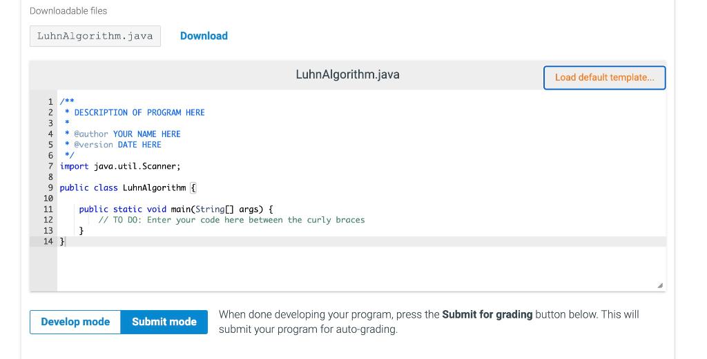 Solved 11.11 Credit Card Check Digit Intro - Lab Banks issue | Chegg.com