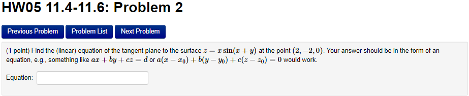 Solved HW05 11.4-11.6: Problem 1 Previous Problem Problem | Chegg.com