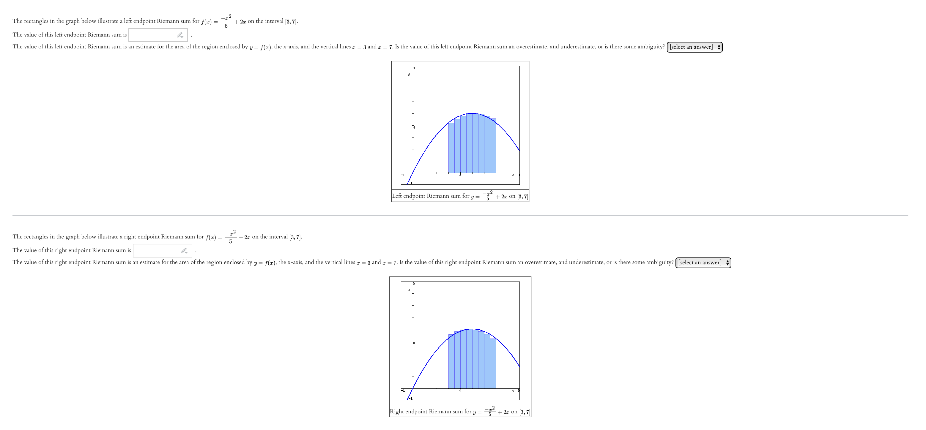 Solved The rectangles in the graph below illustrate a left | Chegg.com
