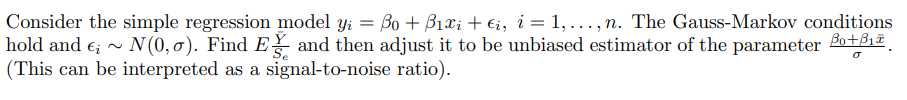 Solved Consider the simple regression model yi = Bo + Bixi + | Chegg.com