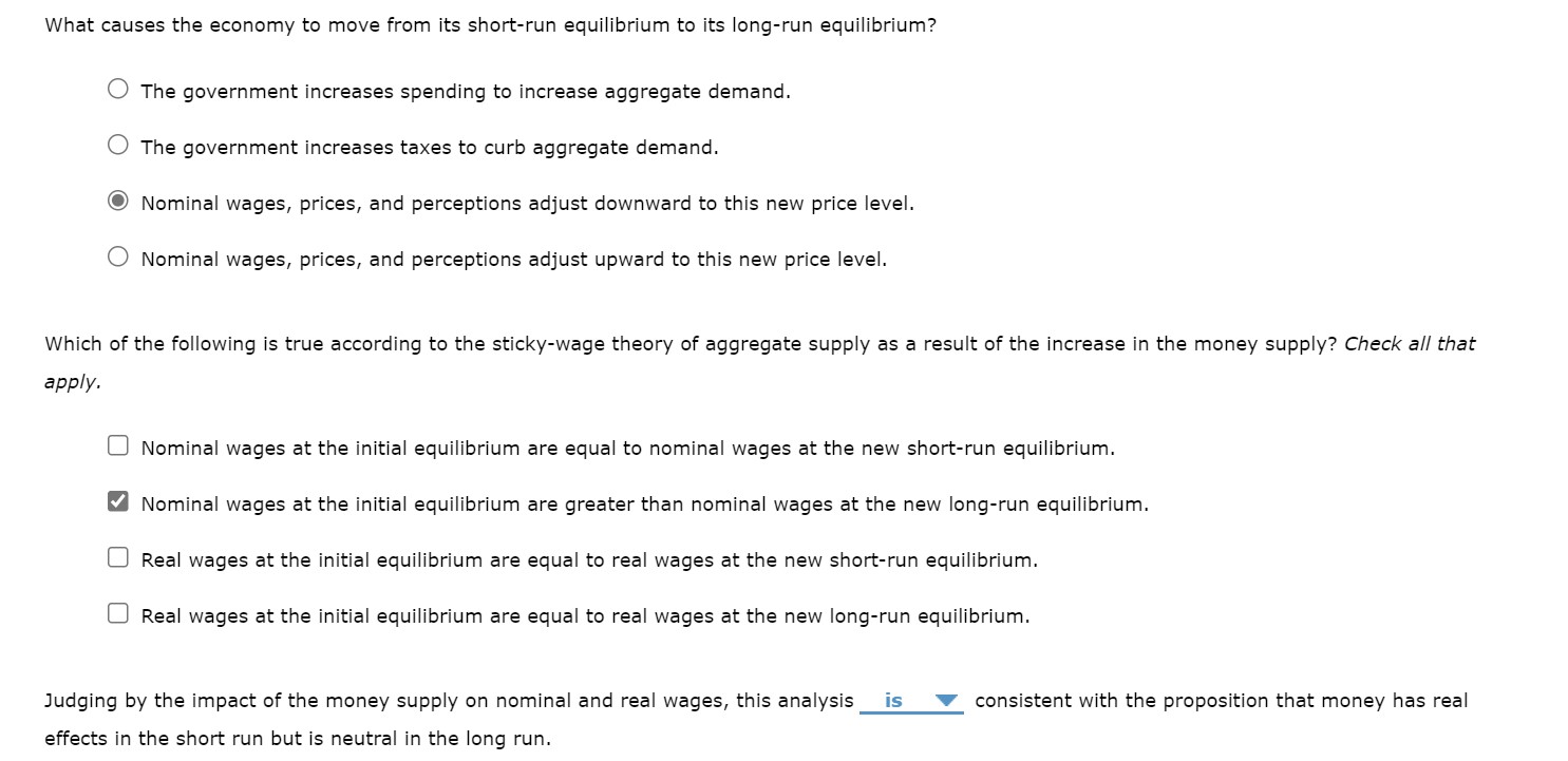 Solved Suppose an economy is in long-run equilibrium. The | Chegg.com