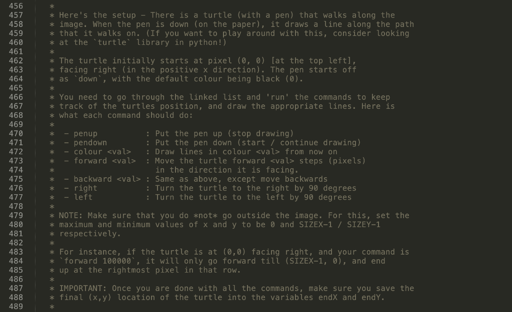 Language is C. The first 2 screenshots are all the | Chegg.com