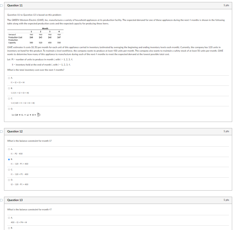 Solved Question 11 to Question 13 is bosed on this problem: | Chegg.com