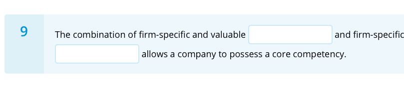 Solved The combination of firm-specific and valuable and | Chegg.com