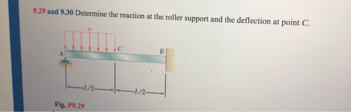 Solved 9.29 and 9.30 Determine the reaction at the roller | Chegg.com