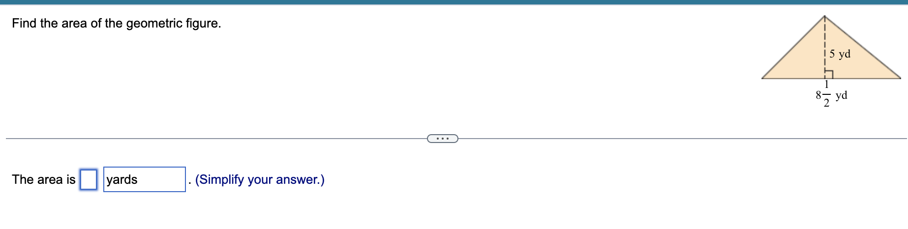 Solved Find the area of the geometric figure. The area is | Chegg.com