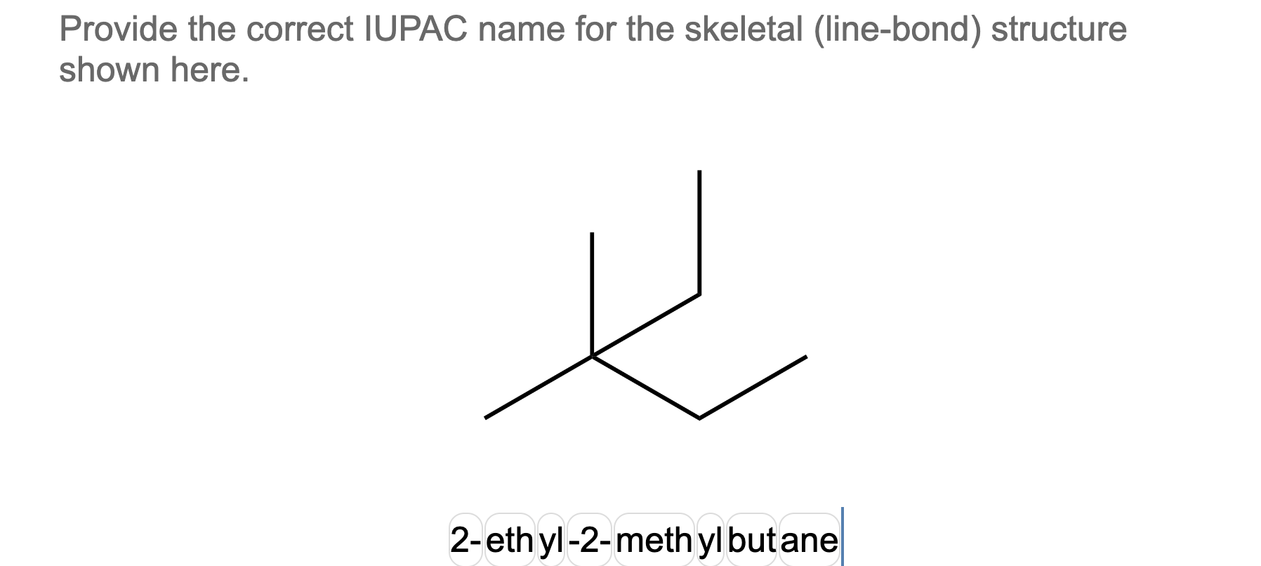 Solved Provide the correct IUPAC name for the skeletal | Chegg.com