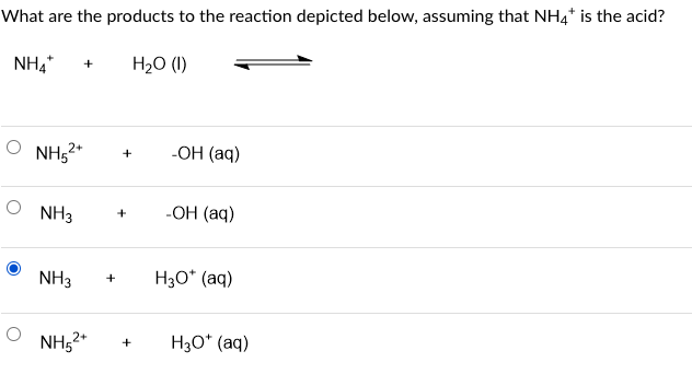 Solved What are the products to the reaction depicted below, | Chegg.com