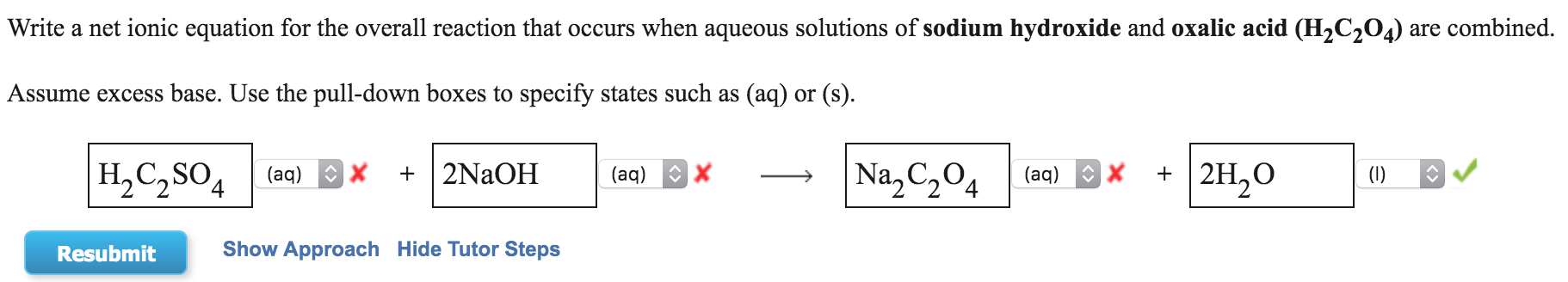 Solved Write a net ionic equation for the overall reaction | Chegg.com