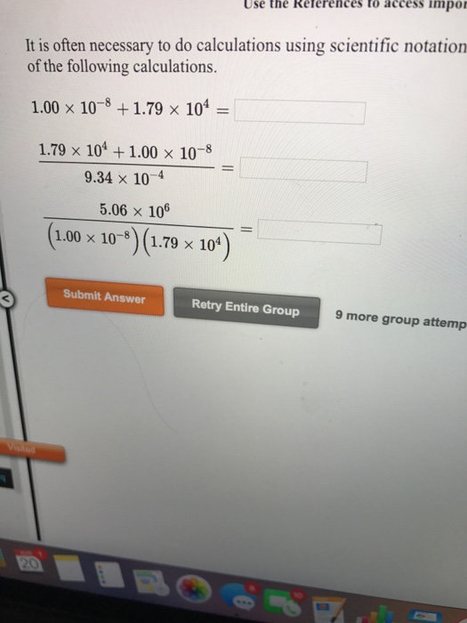 Solved Reterences Use the References to access important | Chegg.com