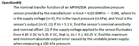 Solved Question#3) The nominal transfer function of an | Chegg.com