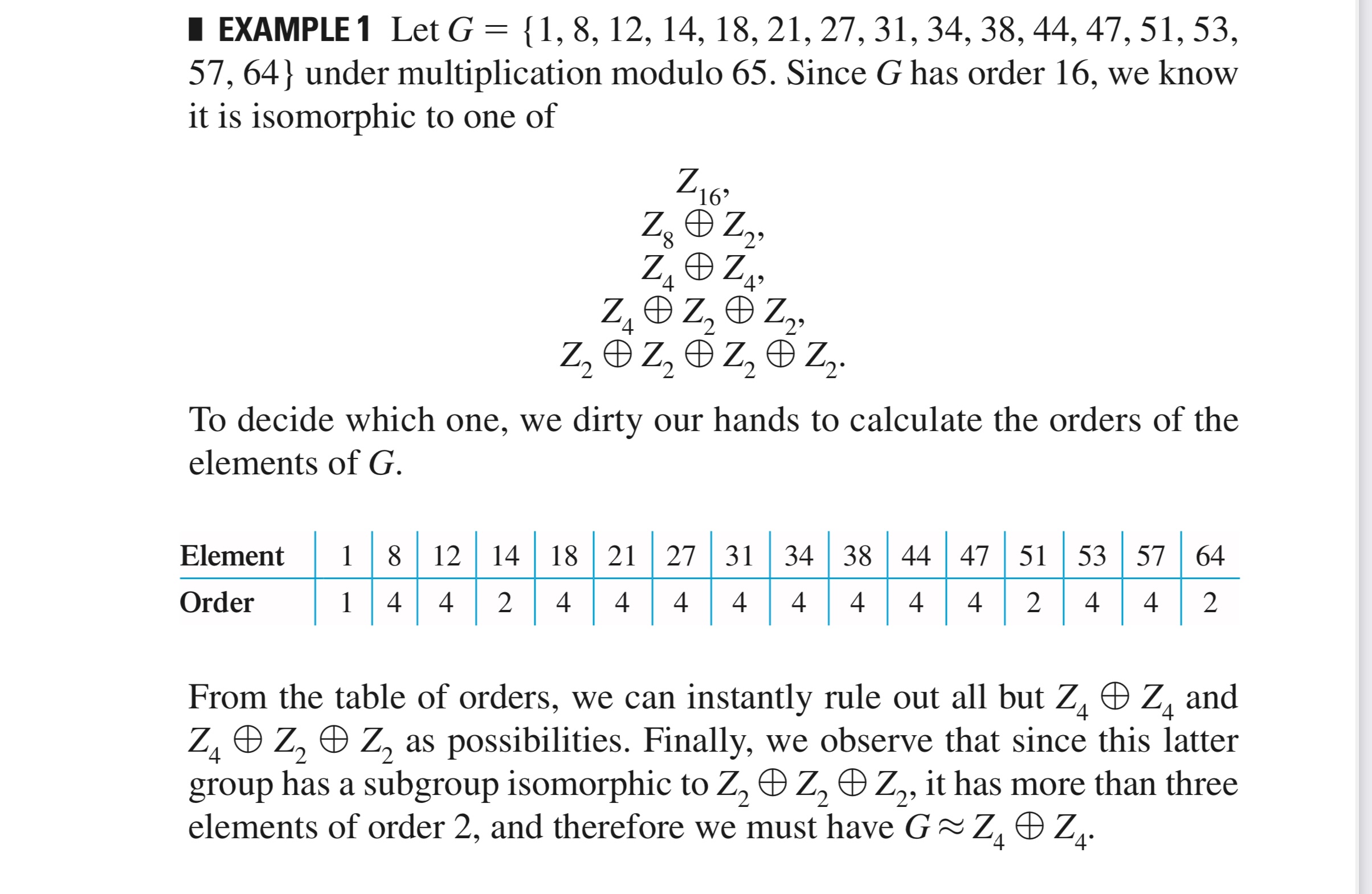 Solved = I EXAMPLE 1 Let G = {1, 8, 12, 14, 18, 21, 27, 31, | Chegg.com