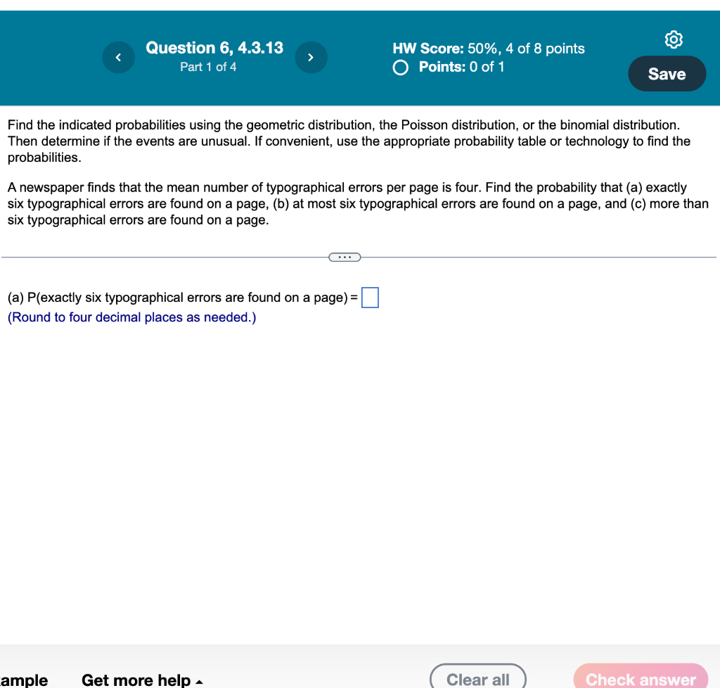 Solved Find the indicated probabilities using the geometric | Chegg.com