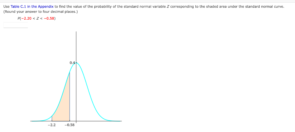 Solved Use Table C.1 in the Appendix to find the value of | Chegg.com