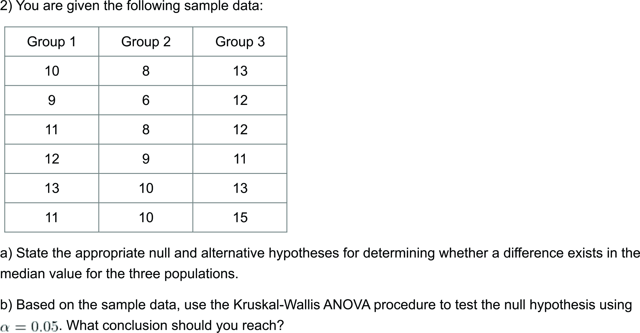 Solved a) ﻿State the appropriate null and alternative | Chegg.com