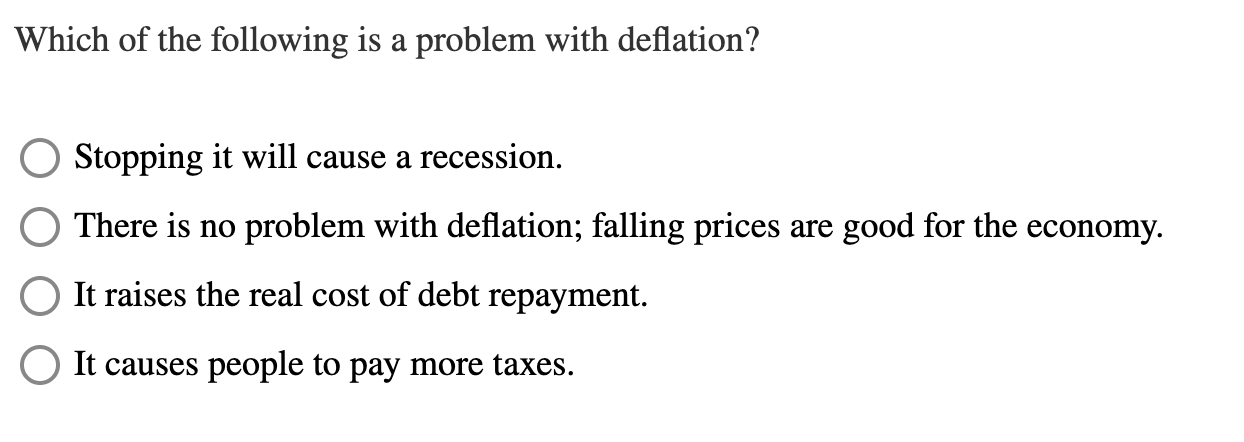 Solved Which of the following is a problem with | Chegg.com