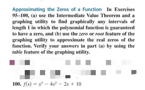 Solved Approximating the Zeros of a Function In Exercises | Chegg.com