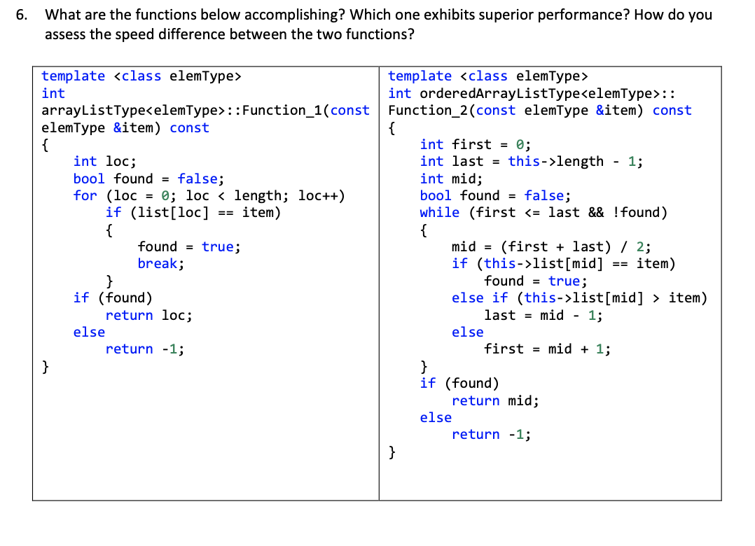 Solved What are the functions below accomplishing? Which one | Chegg.com