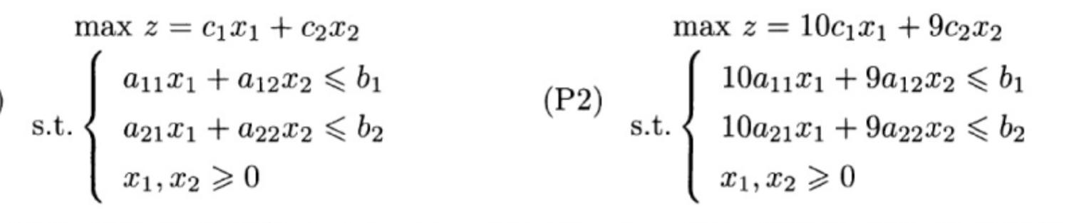 Solved there are two linear programming (P1 and P2) (the | Chegg.com