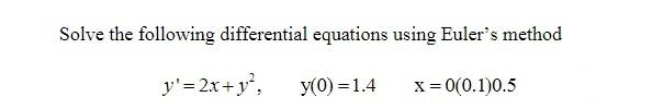 Solved Solve the following differential equations using | Chegg.com