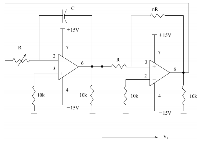 Solved In this triangle wave generator circuit, | Chegg.com