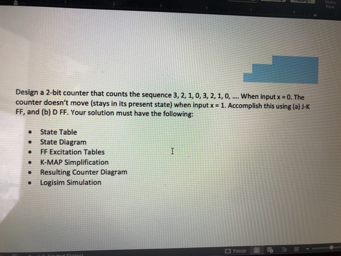 Solved design a 2 bit that counts the sequence | Chegg.com