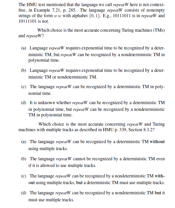 The HMU text mentioned that the language we call | Chegg.com