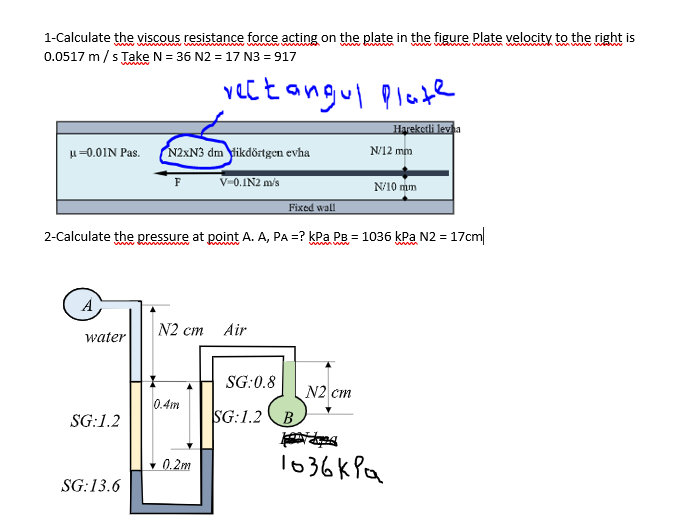 Solved 1-Calculate the viscous resistance force acting on | Chegg.com