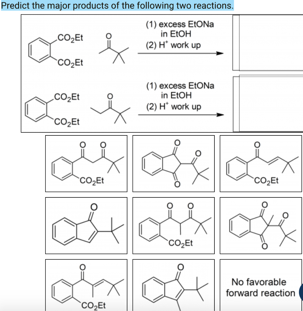 Solved Predict the major products of the following two | Chegg.com