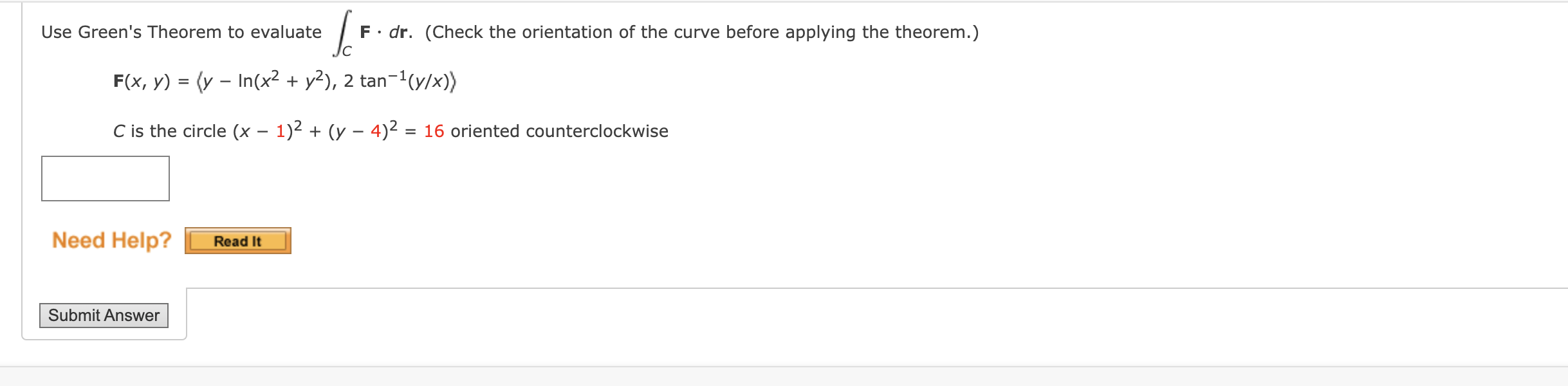 Solved en's Theorem to evaluate ∫CF⋅dr. (Che | Chegg.com