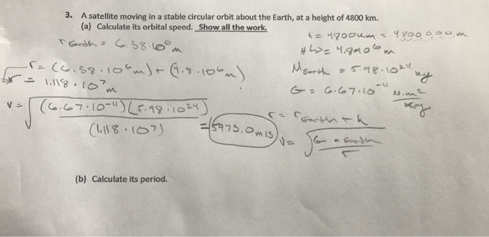 Solved 3. A satellite moving in a stable circular orbit | Chegg.com
