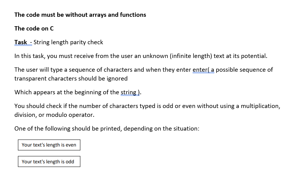 Solved The code must be without arrays and functions The | Chegg.com