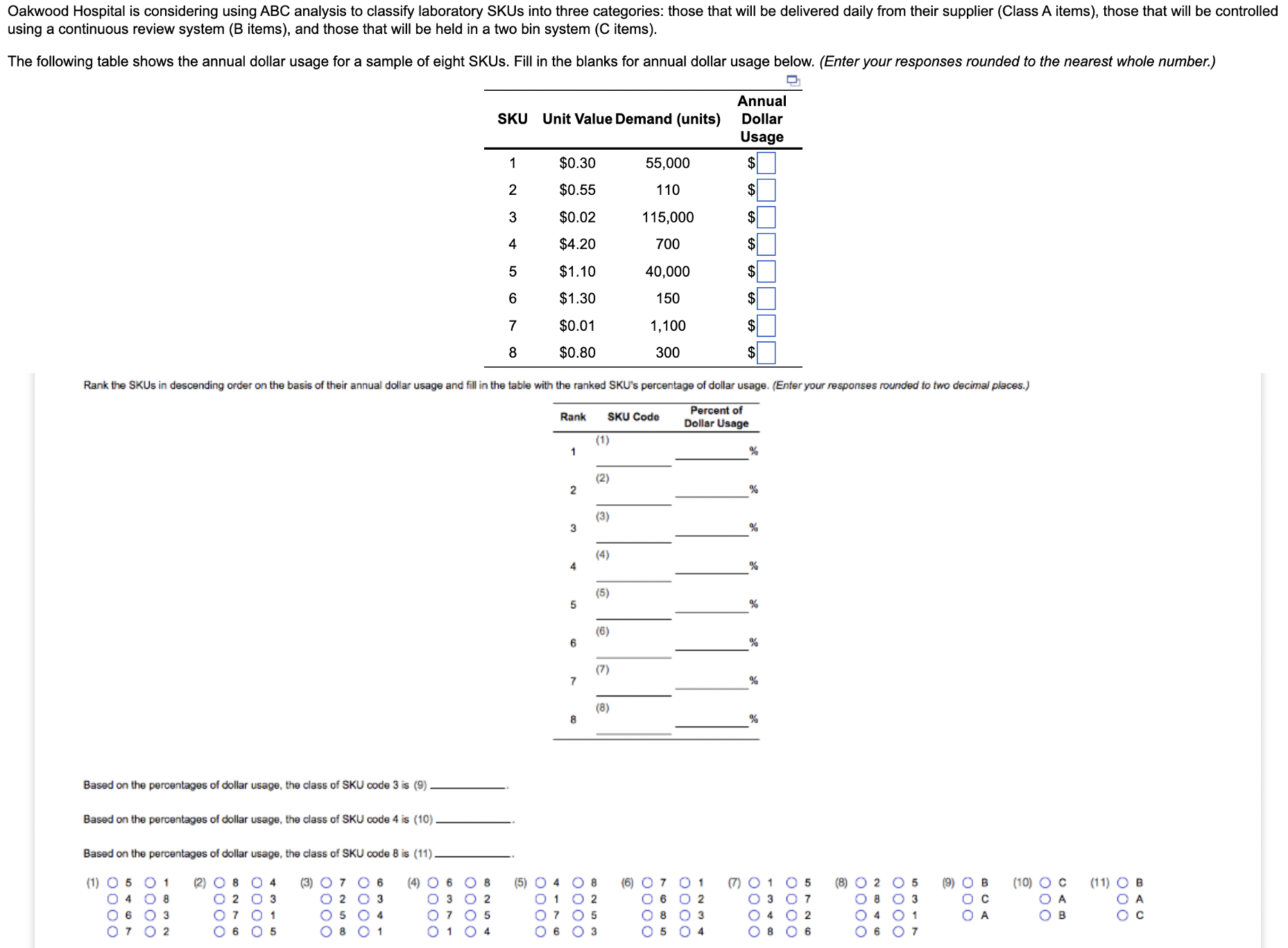 Solved sing a continuous review system ( B items), and those | Chegg.com