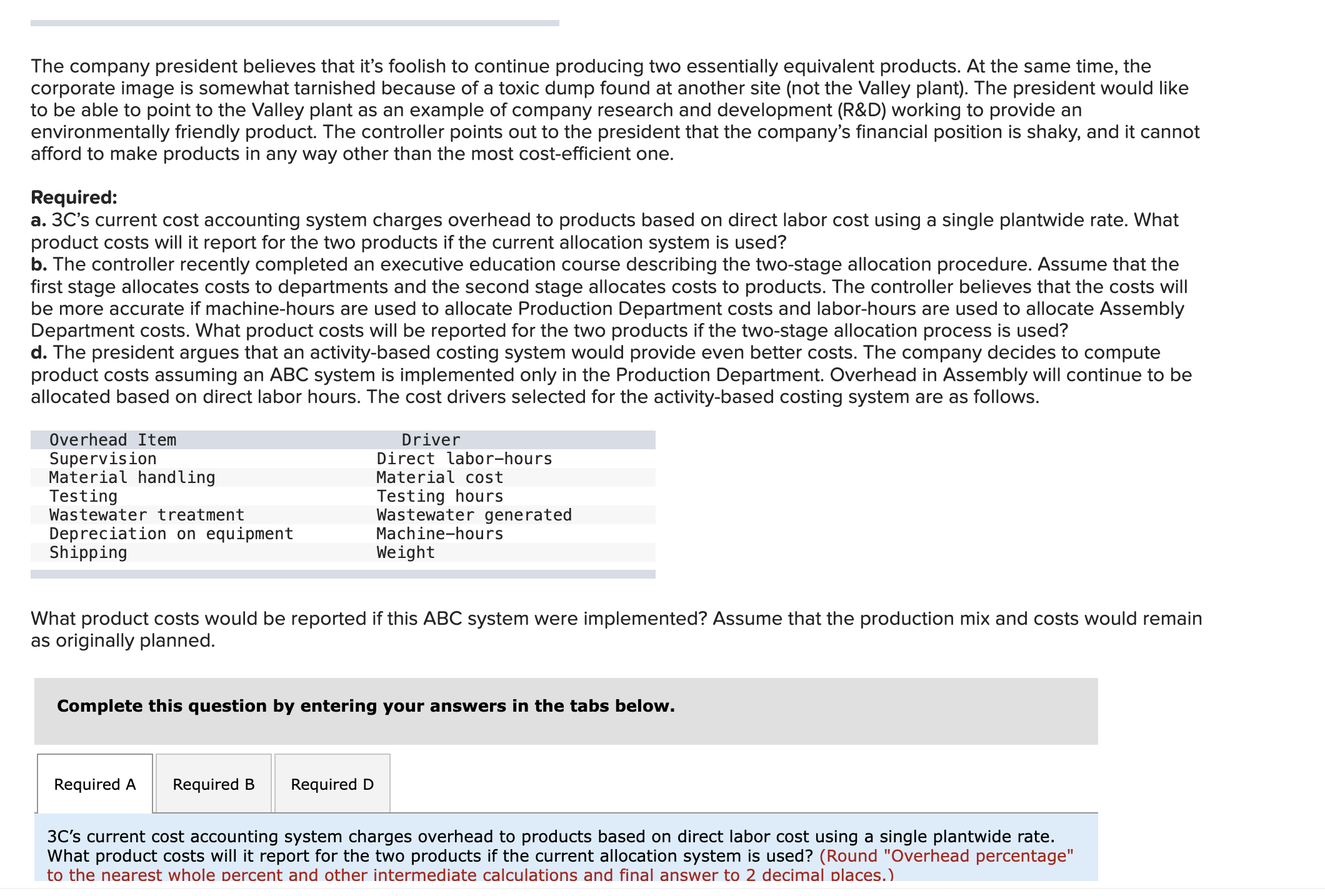 Solved California Circuits Company (3C) manufactures a | Chegg.com