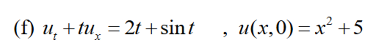 Solved Solve the following PDEs using the method of | Chegg.com