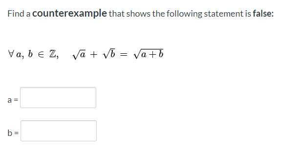 Solved Find a counterexample that shows the following | Chegg.com