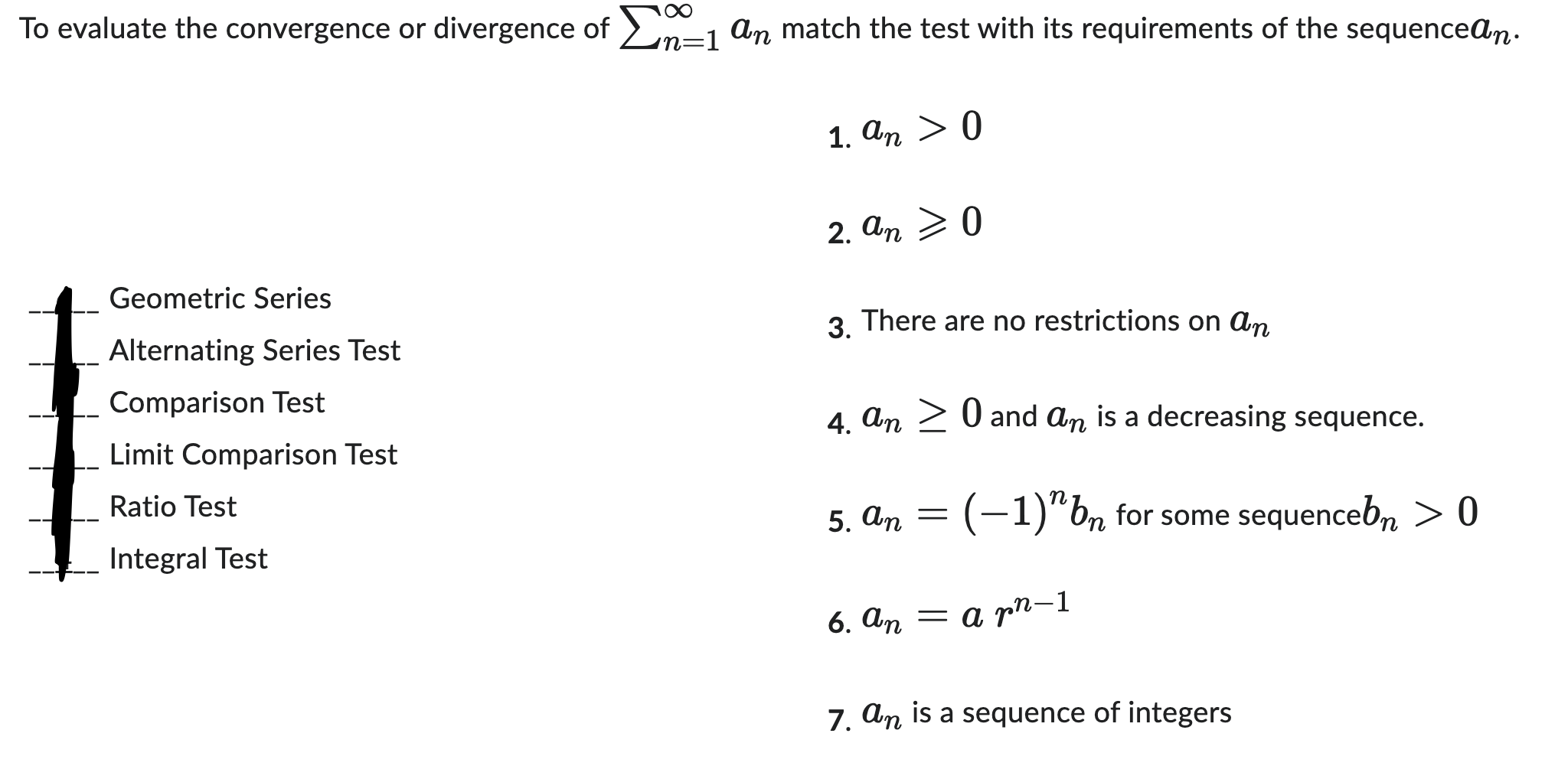 Solved ∞ To evaluate the convergence or divergence of 1 an | Chegg.com