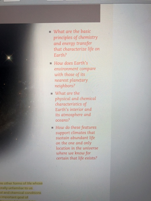 Solved What are the basic principles of chemistry and energy | Chegg.com